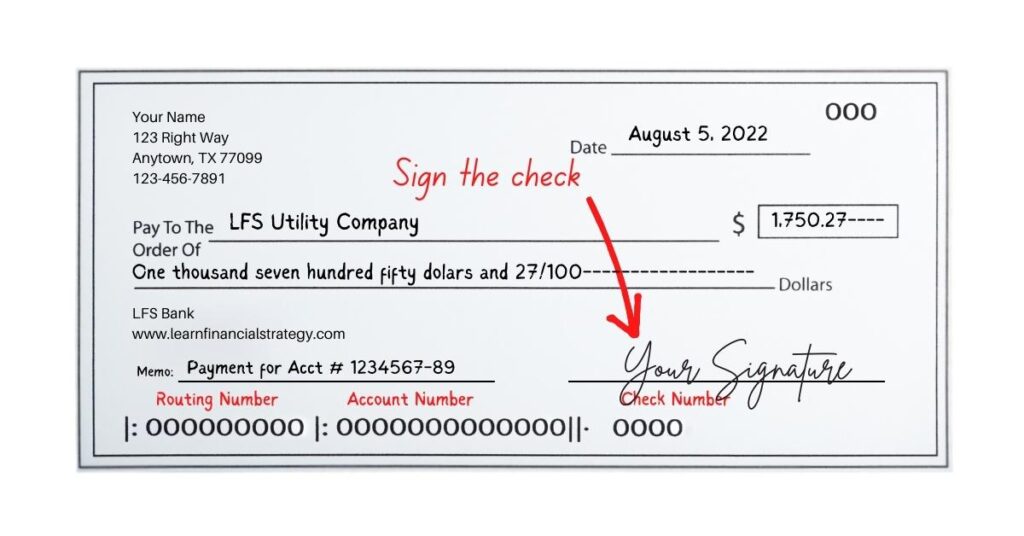 Check Format: How to Fill Out a Check