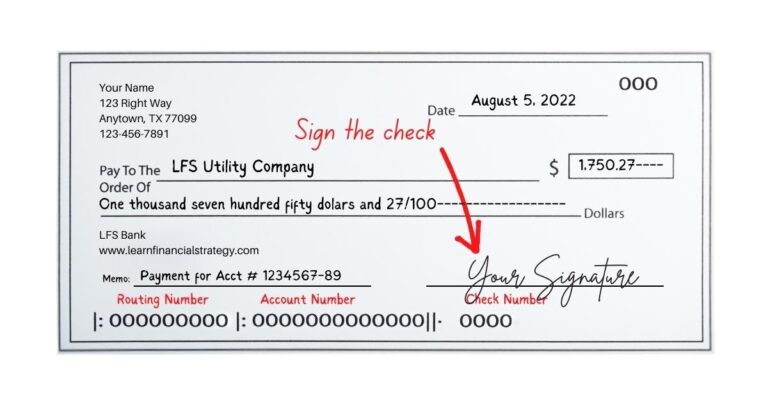 Check Format: How to Fill Out a Check